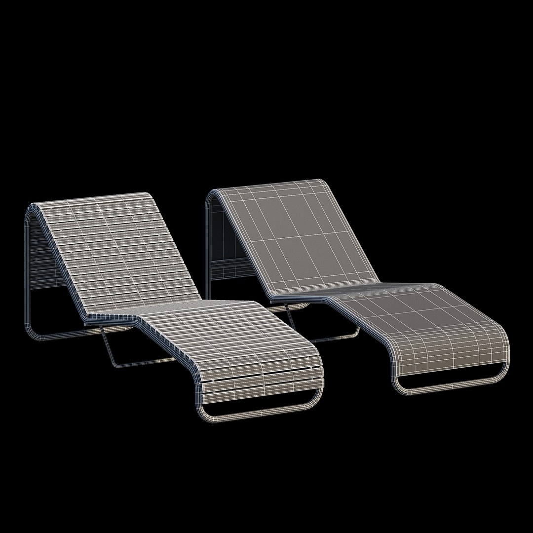 Contour Lounger 3D - TurboSquid 2082434