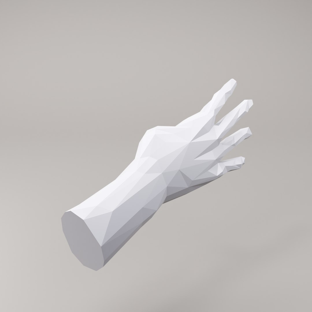 3D Hand Finger Counting 4 Low Poly - TurboSquid 2352912
