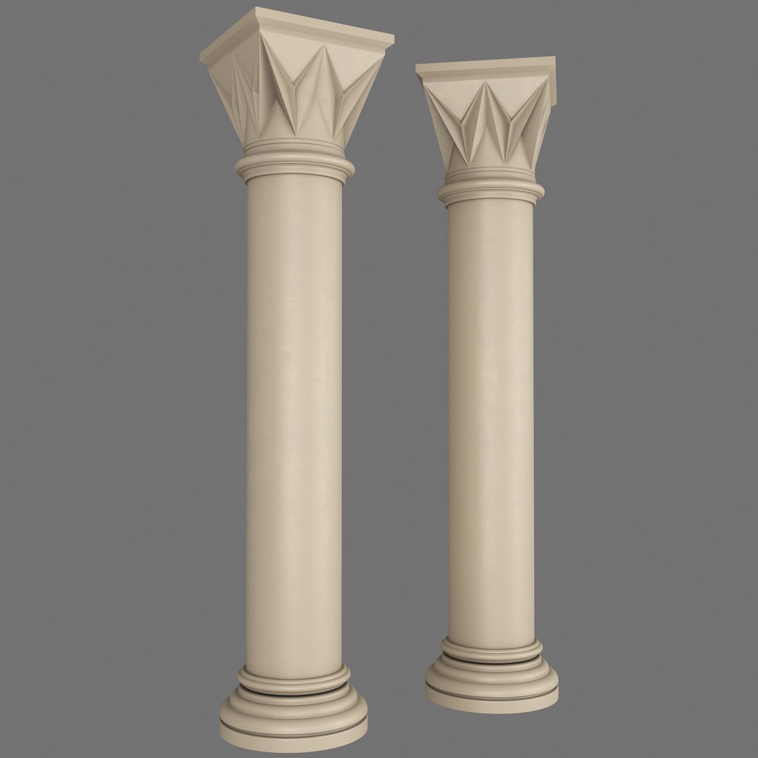 3D Model Classic Islamic Column 003 - TurboSquid 2066602