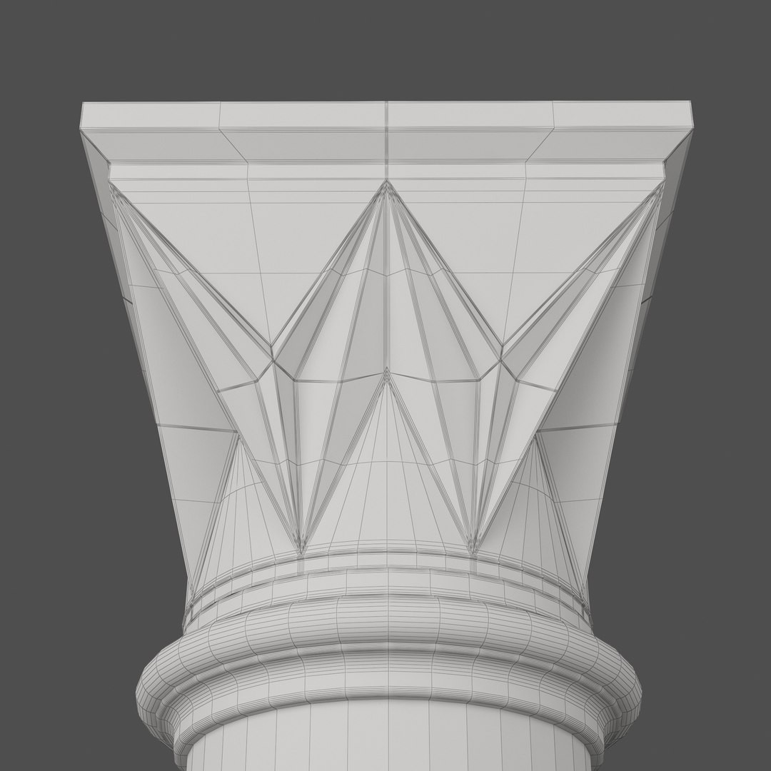 3D Model Classic Islamic Column 003 - TurboSquid 2066602