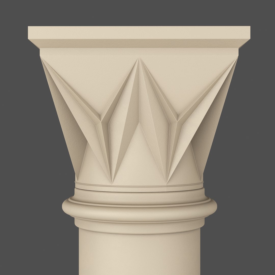 3D Model Classic Islamic Column 003 - TurboSquid 2066602