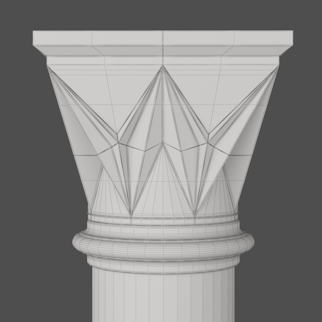 3D Model Classic Islamic Column 003 - TurboSquid 2066602