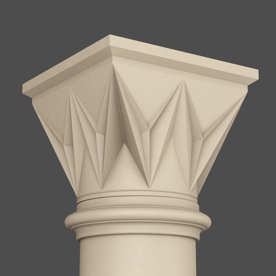 3D Model Classic Islamic Column 003 - TurboSquid 2066602
