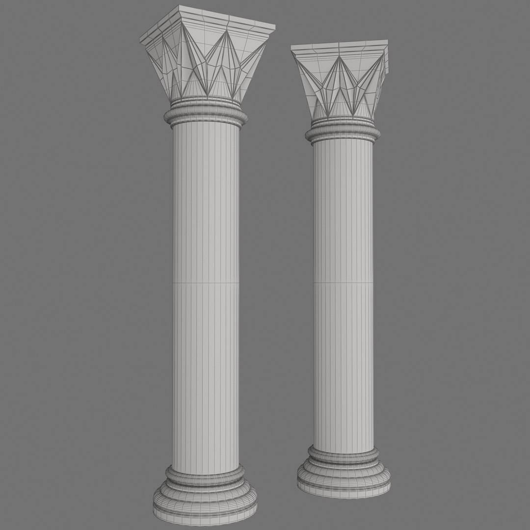 3D Model Classic Islamic Column 003 - TurboSquid 2066602