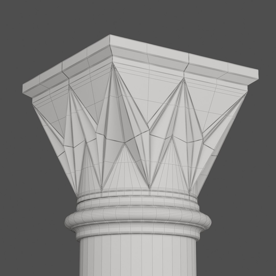 3D Model Classic Islamic Column 003 - TurboSquid 2066602