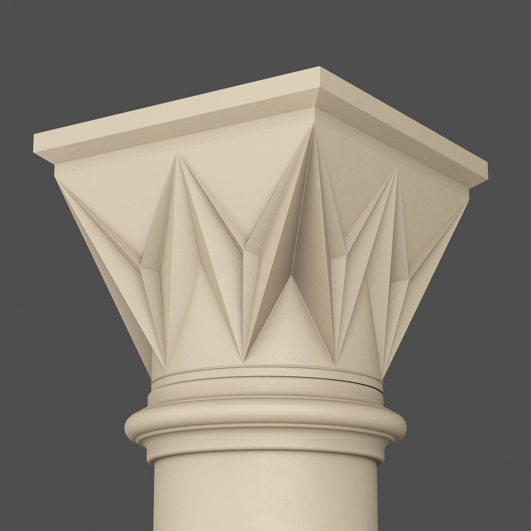3D Model Classic Islamic Column 003 - TurboSquid 2066602