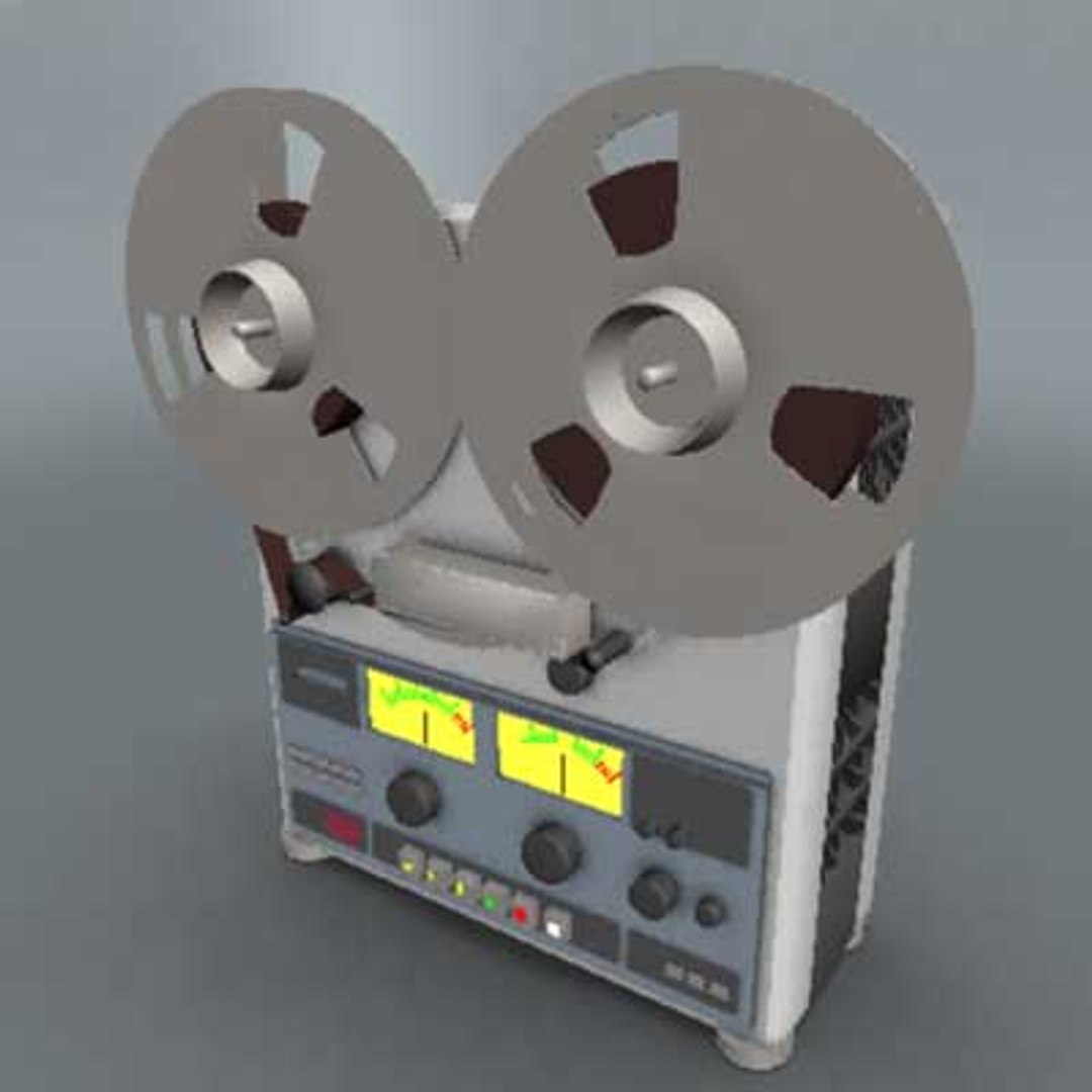 3d Studio Tape Recorder Model