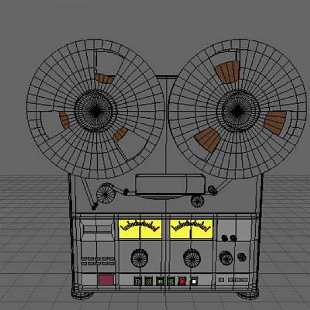 3d Studio Tape Recorder Model