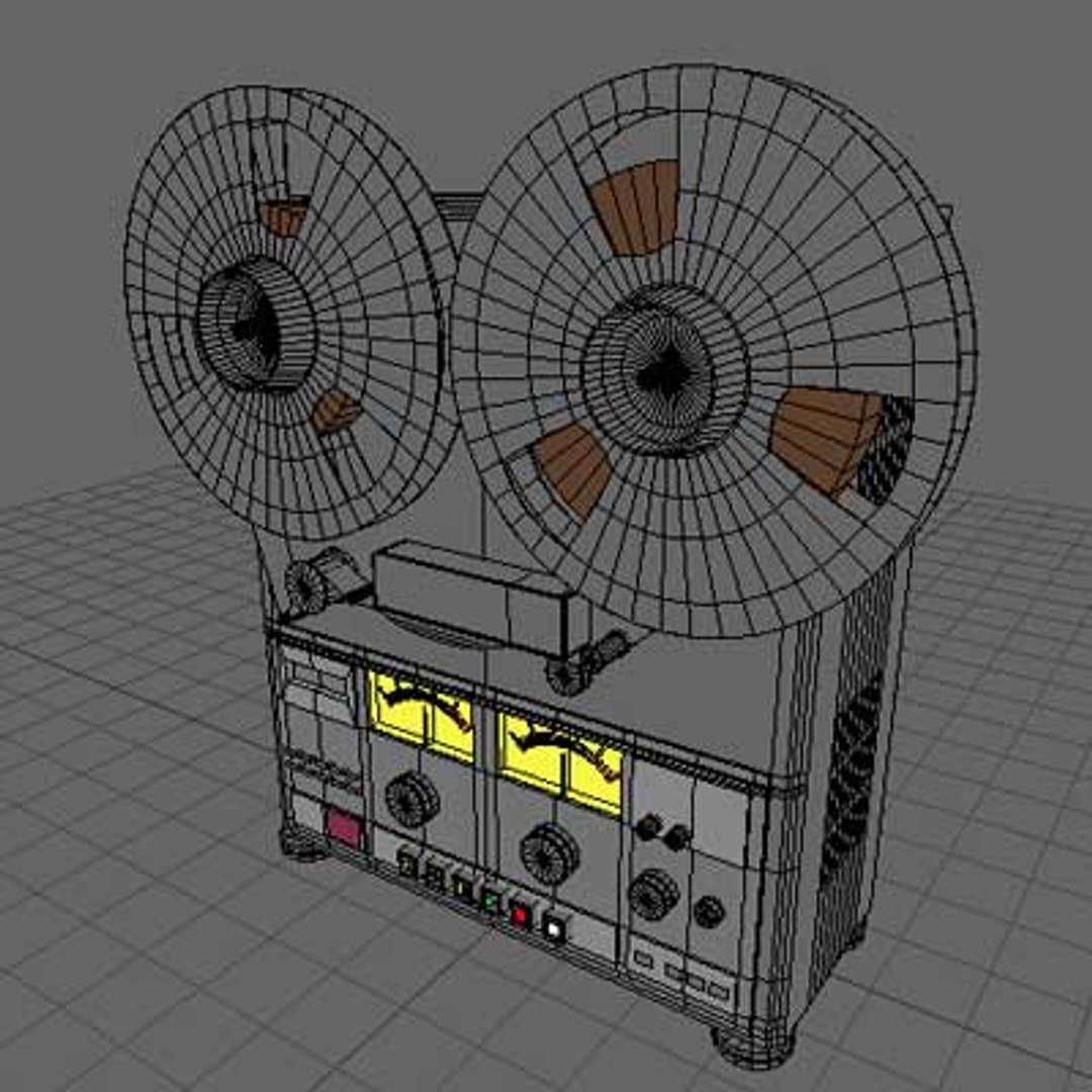 3d Studio Tape Recorder Model