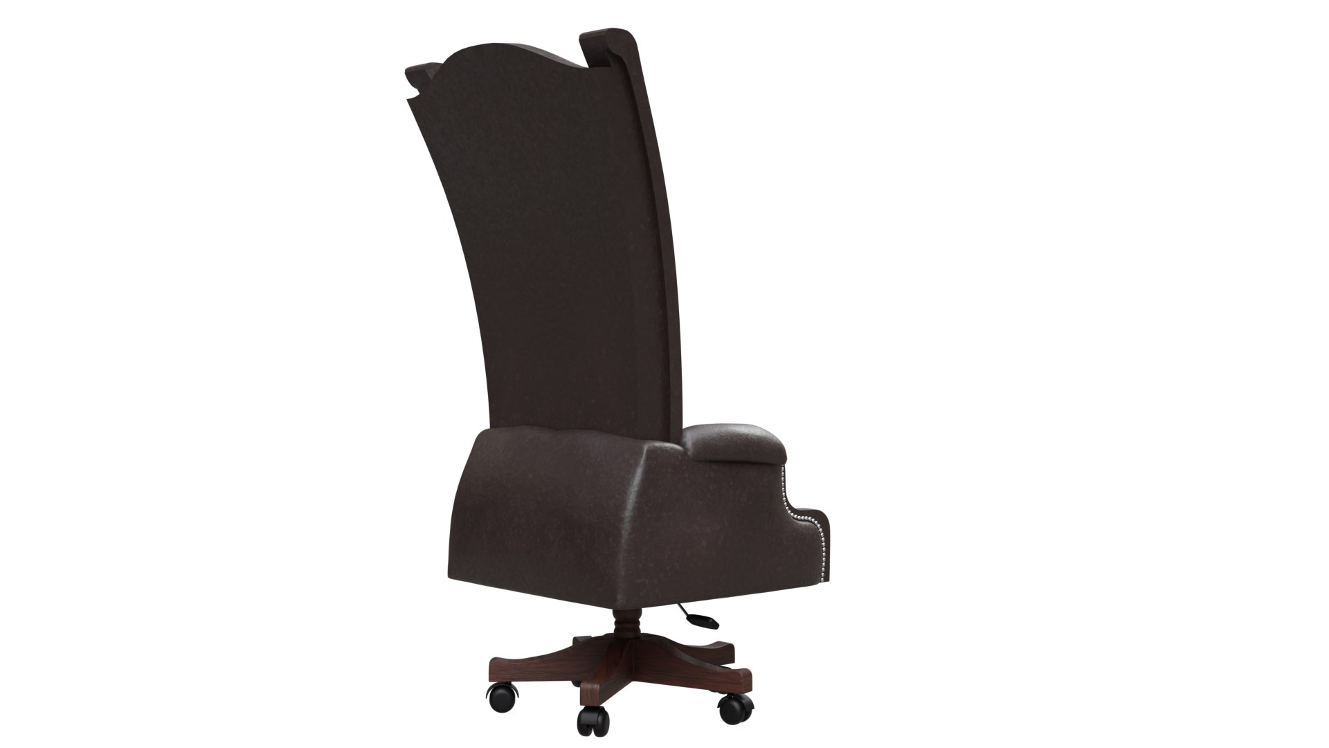 3D model Classic office chair Made of leather and wood - TurboSquid 2141689