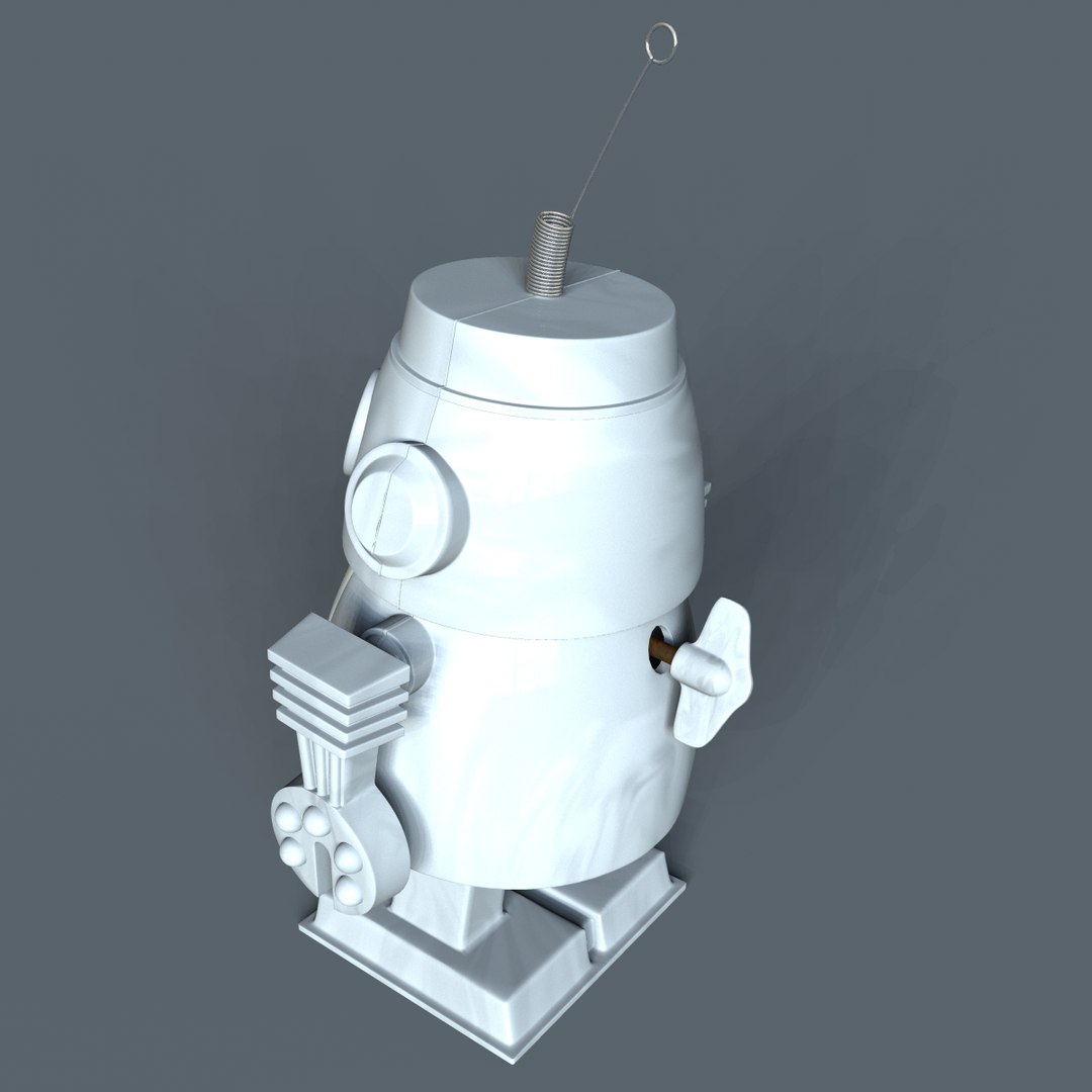 Windup Toy Robot 3d Model