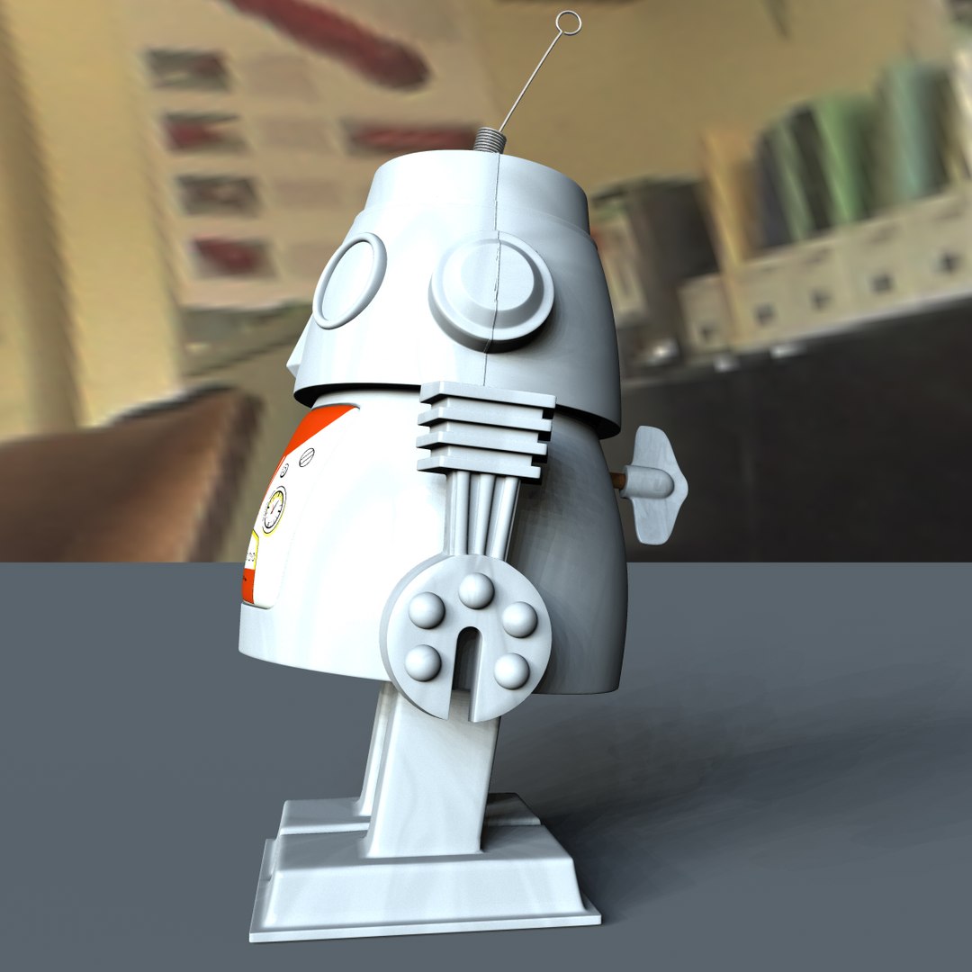 Windup Toy Robot 3d Model