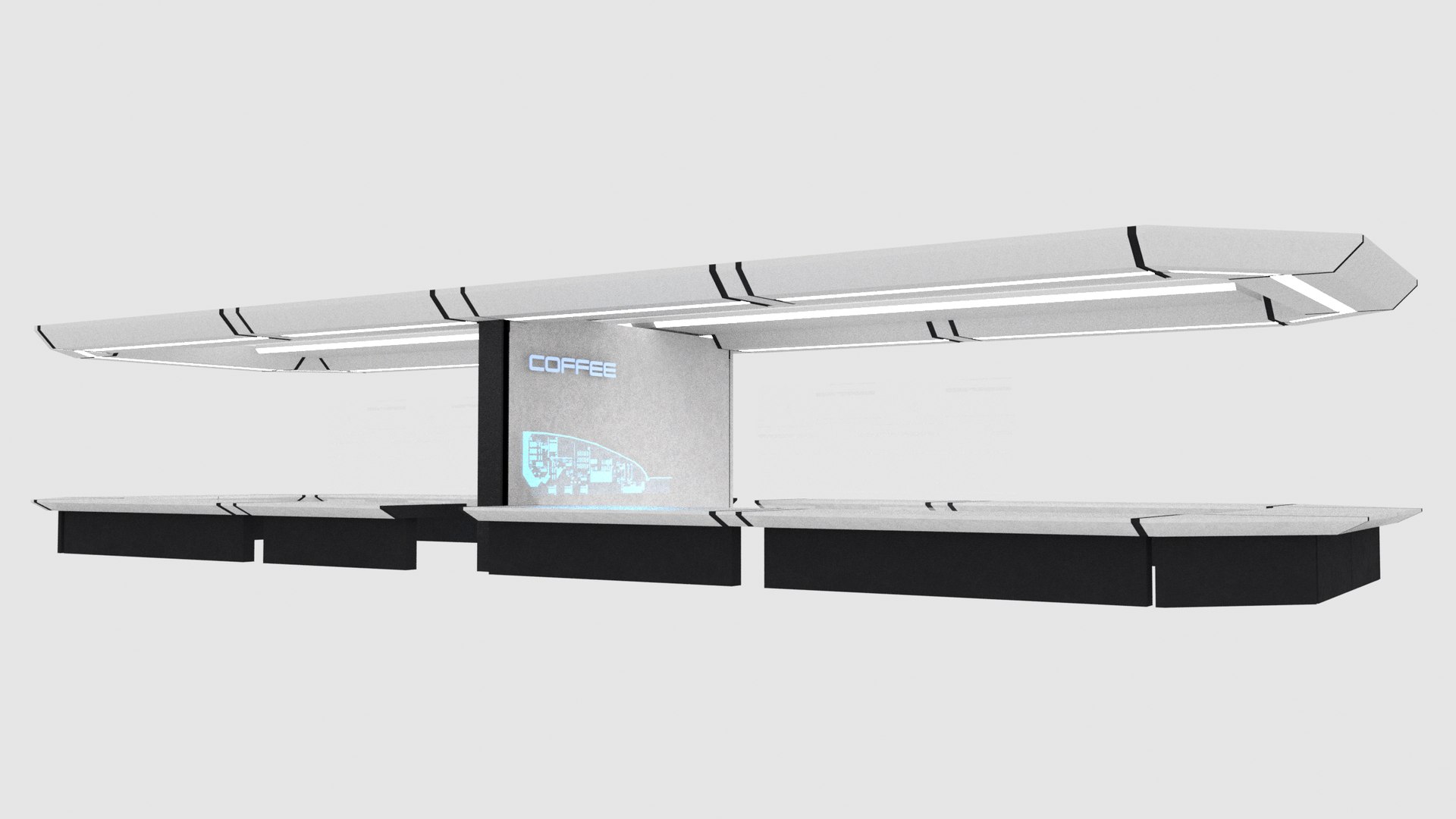 3D Mass Effect Citadel Kiosk Model - TurboSquid 2353012