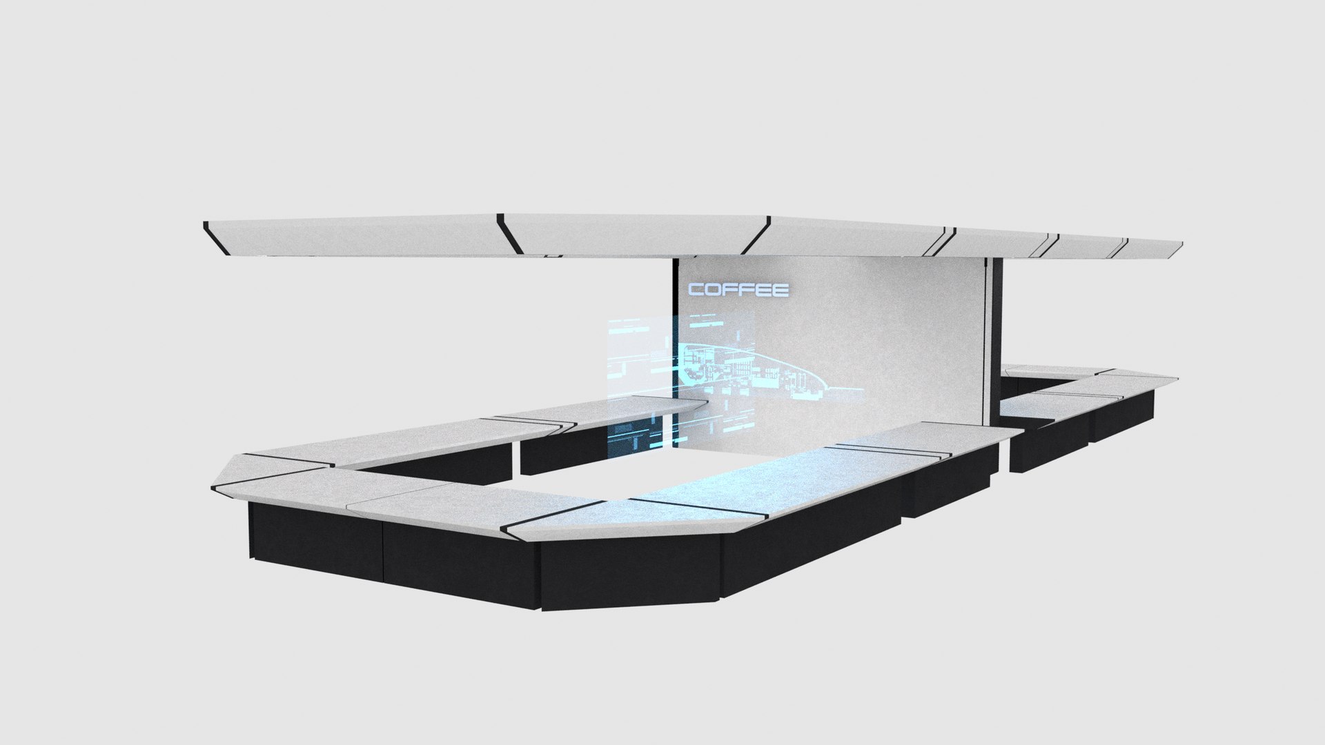 3D Mass Effect Citadel Kiosk Model - TurboSquid 2353012