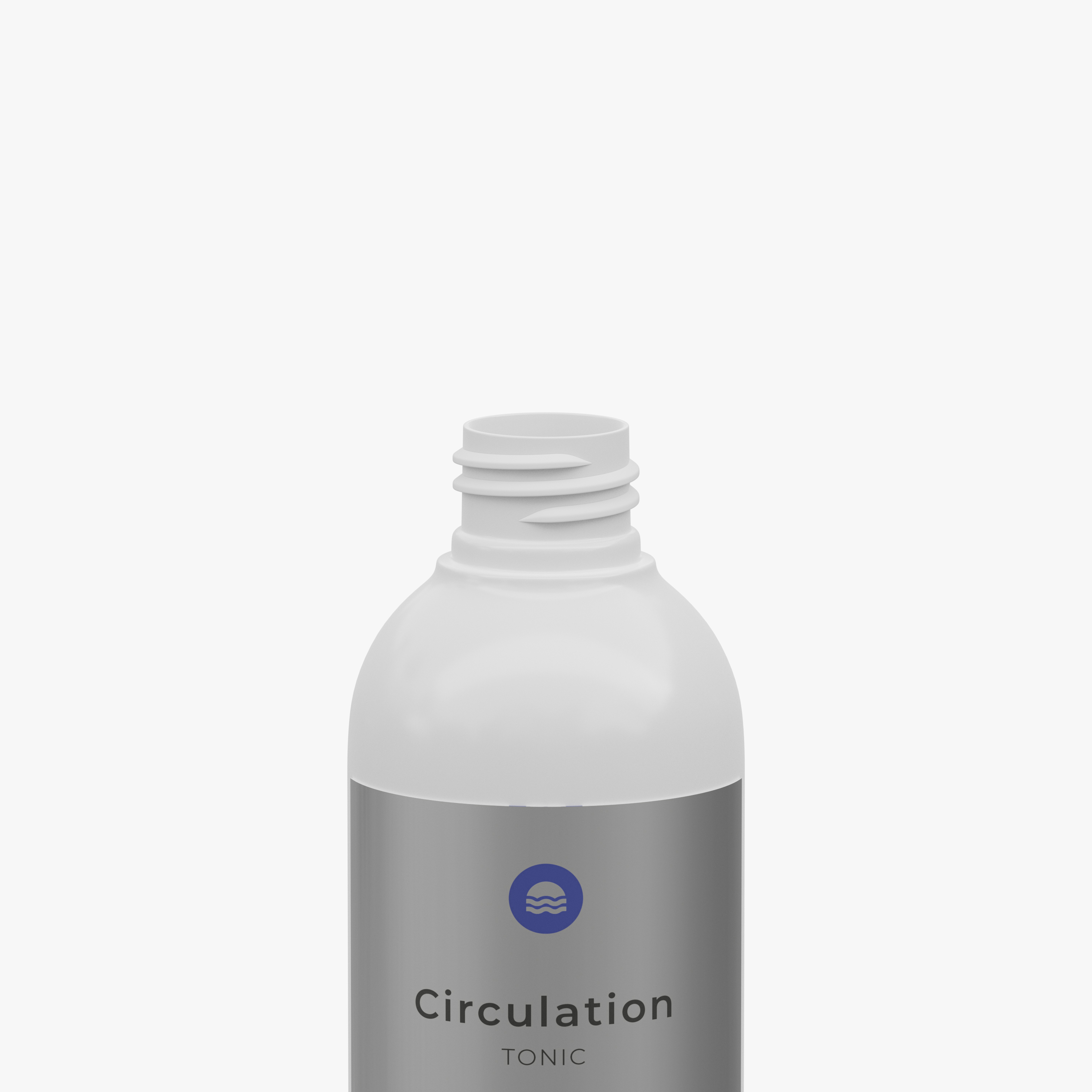 3D model Cosmetic LiquidSerumTonic Bottle With Editable Label Textures ...
