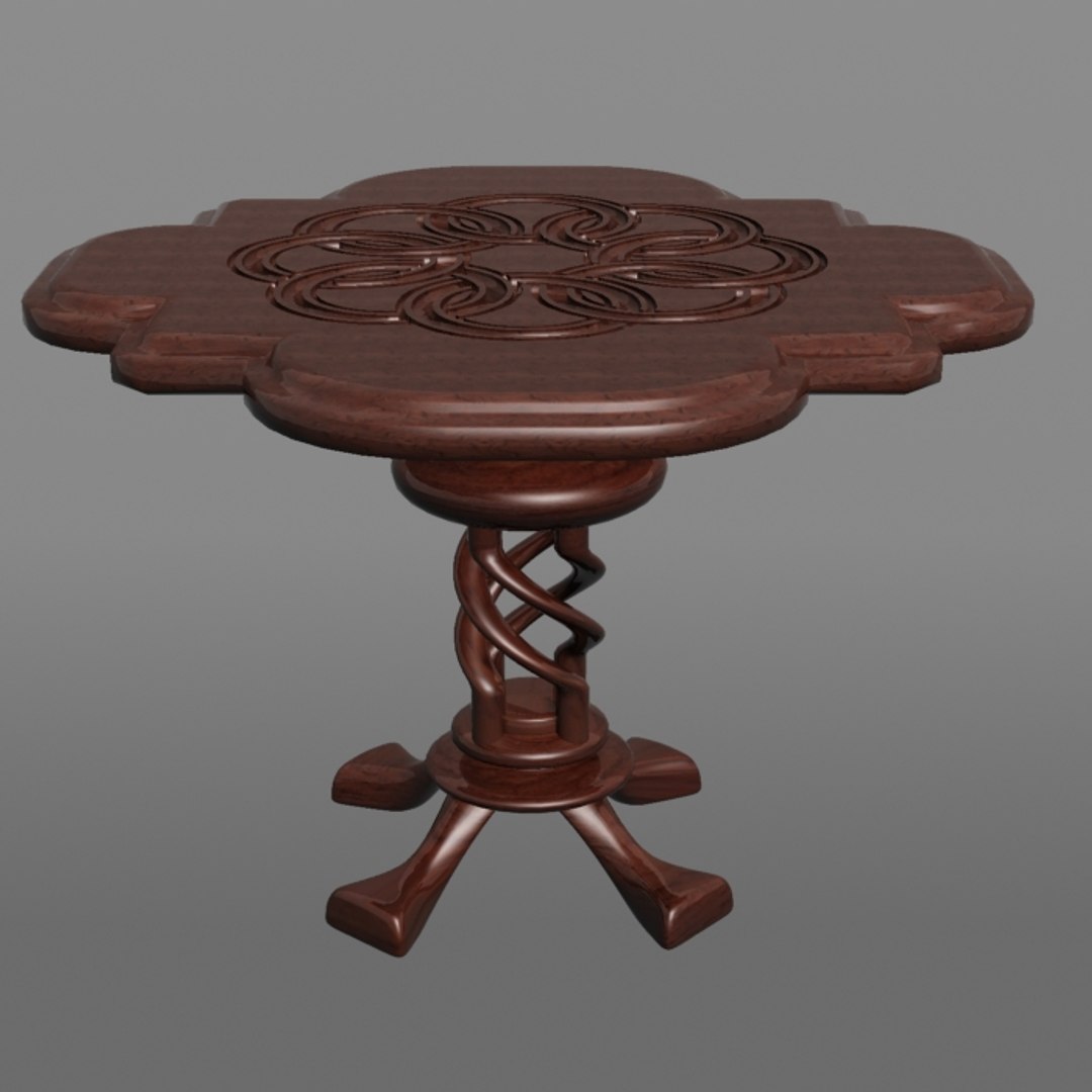 antique table 3d model