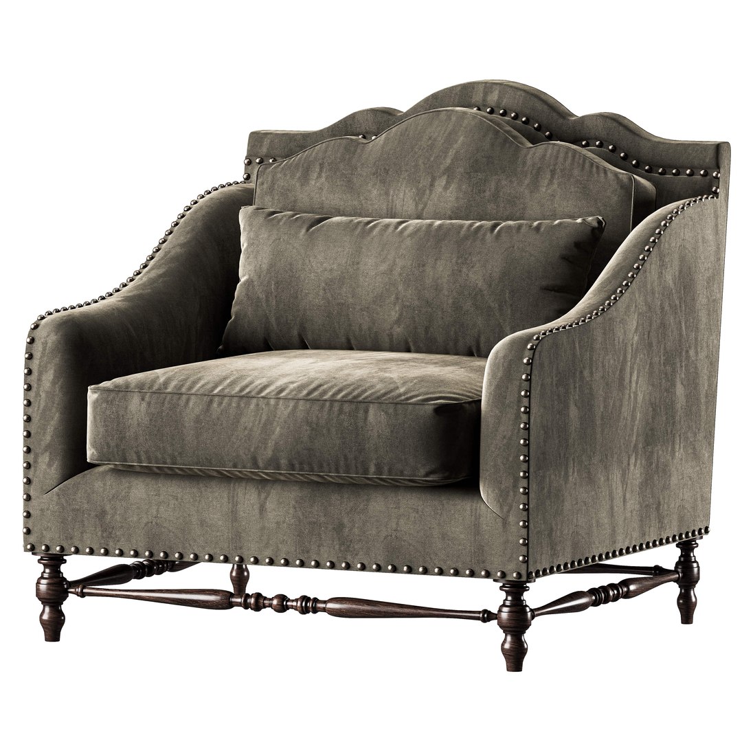 Blackwood Americano Armchair Art 5489 Model - TurboSquid 2254710