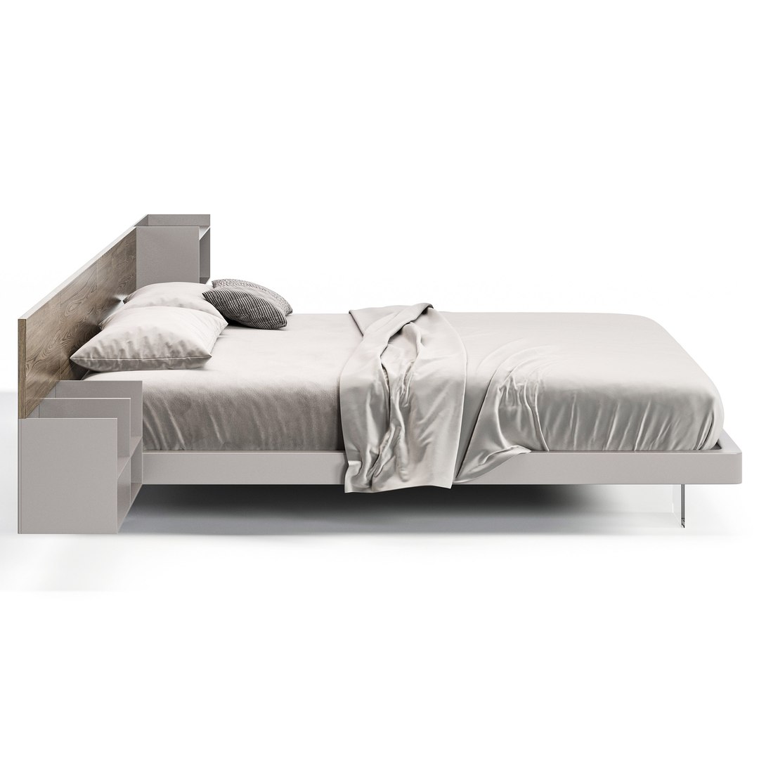3D Model Diotti California Wood Bed - TurboSquid 2319805