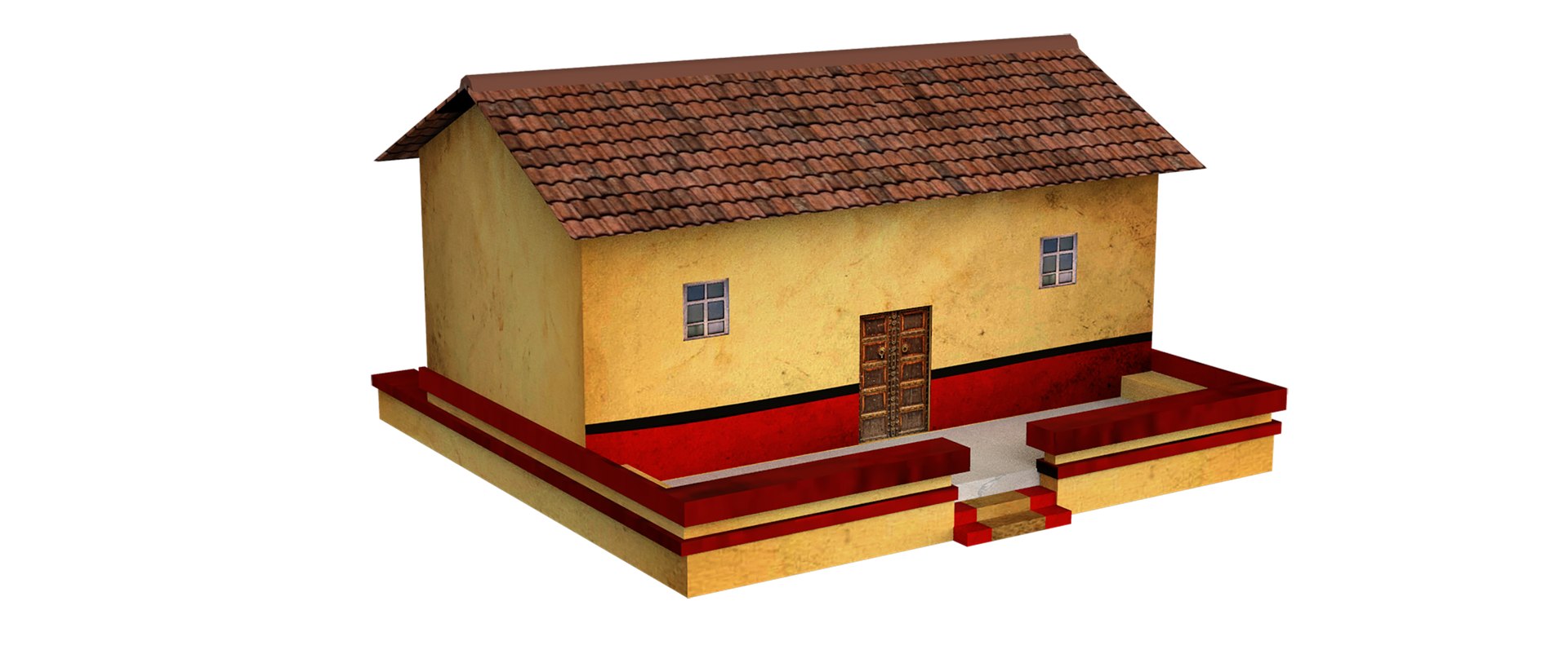 3D Village Home Model - TurboSquid 2130131