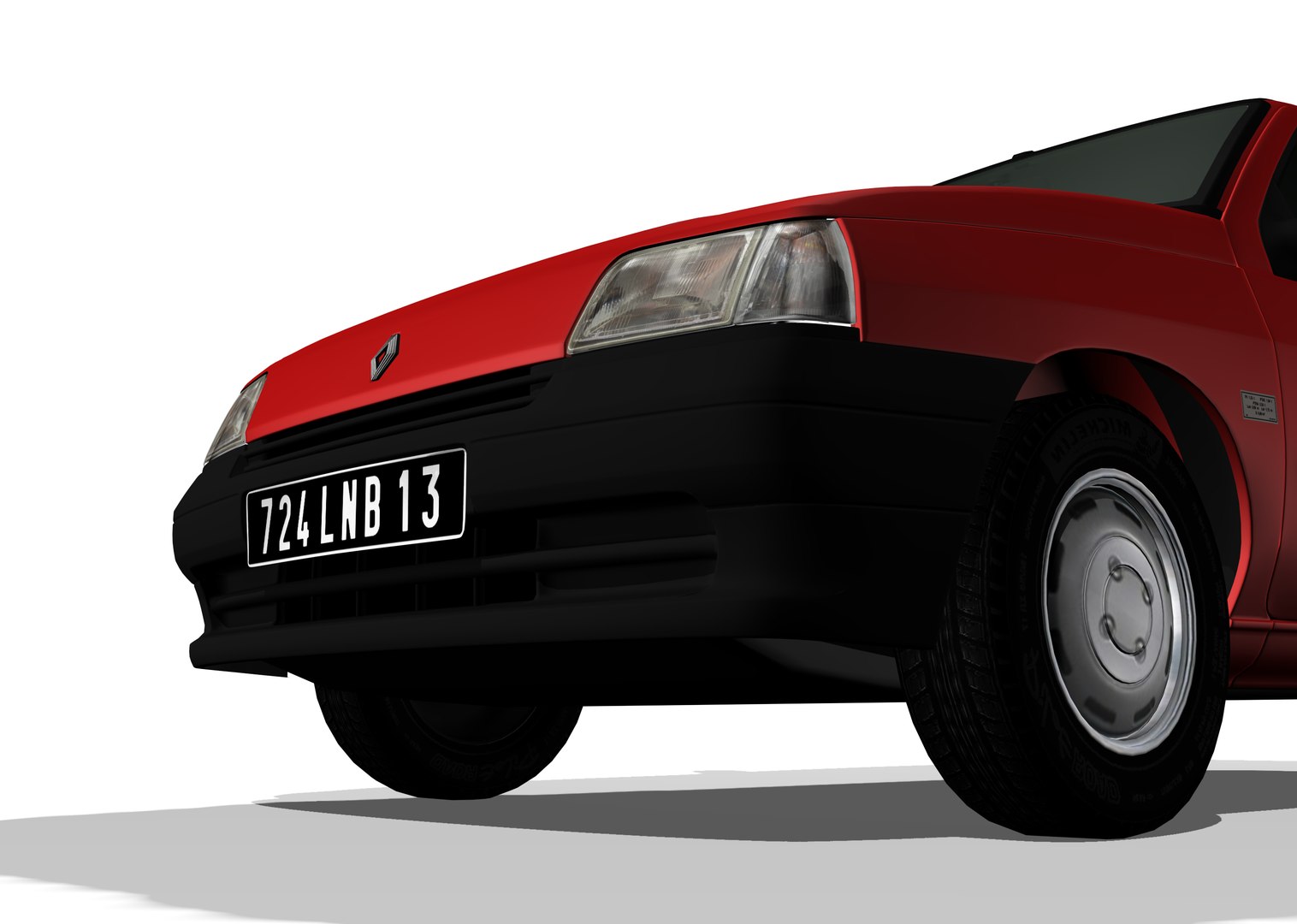 Renault Clio 1990 Model - TurboSquid 2159084
