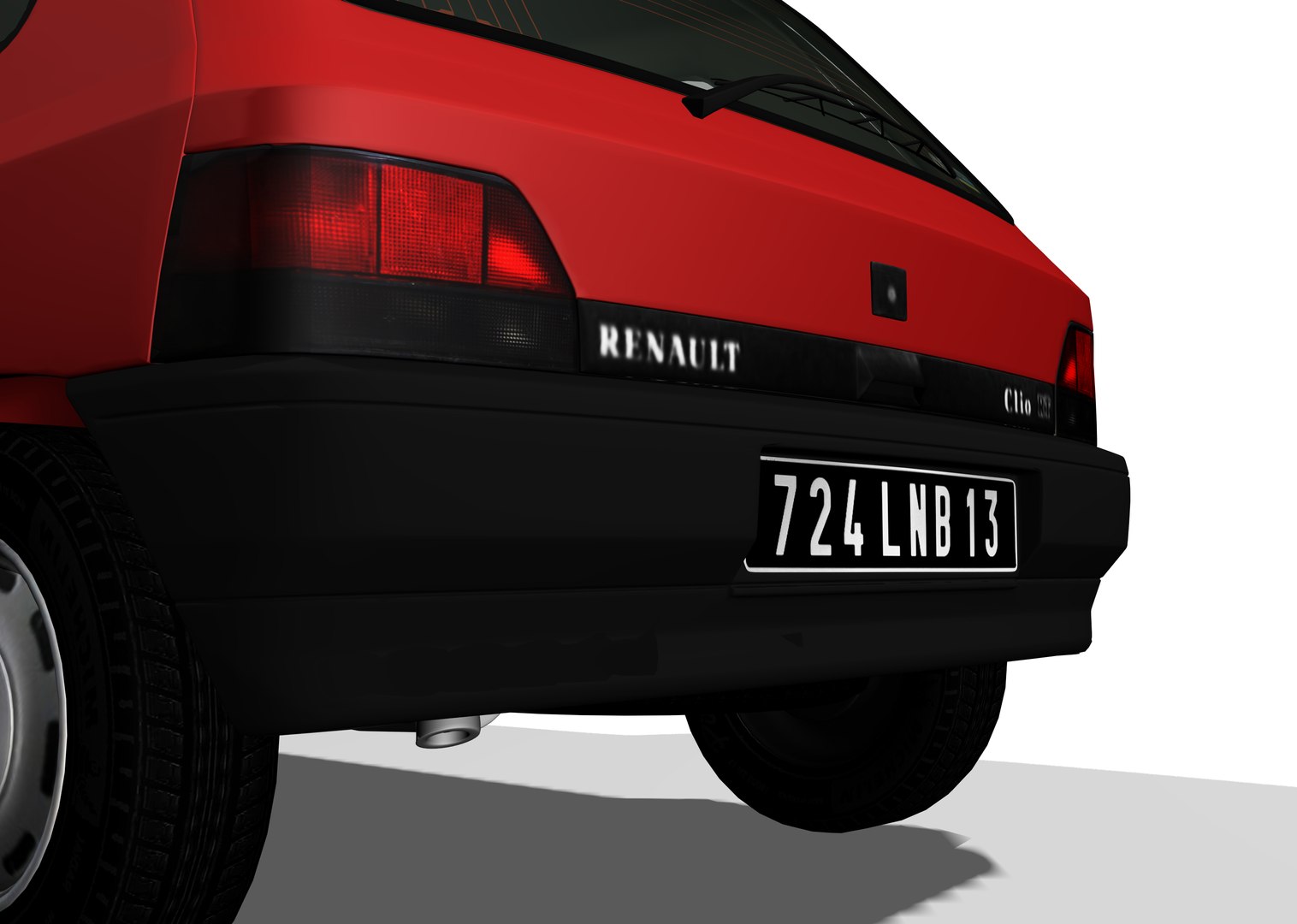 Renault Clio 1990 Model - TurboSquid 2159084