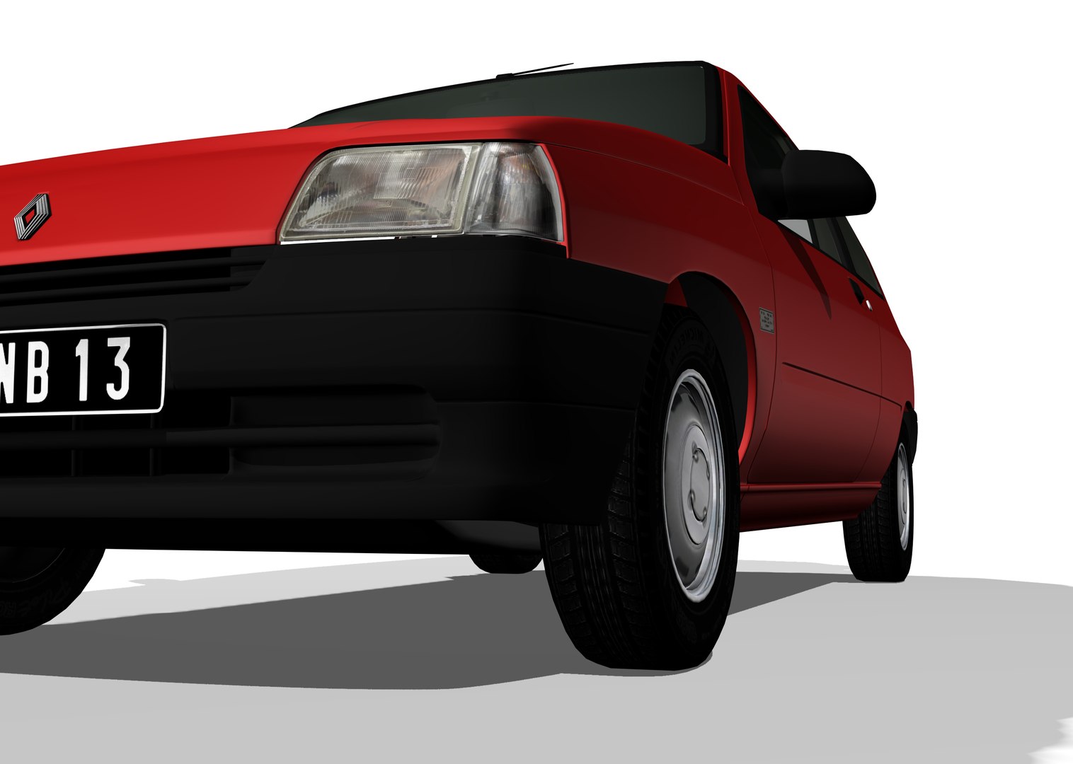 Renault Clio 1990 Model - TurboSquid 2159084