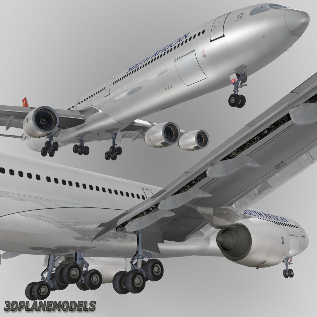 Airbus A340-600 3d Model