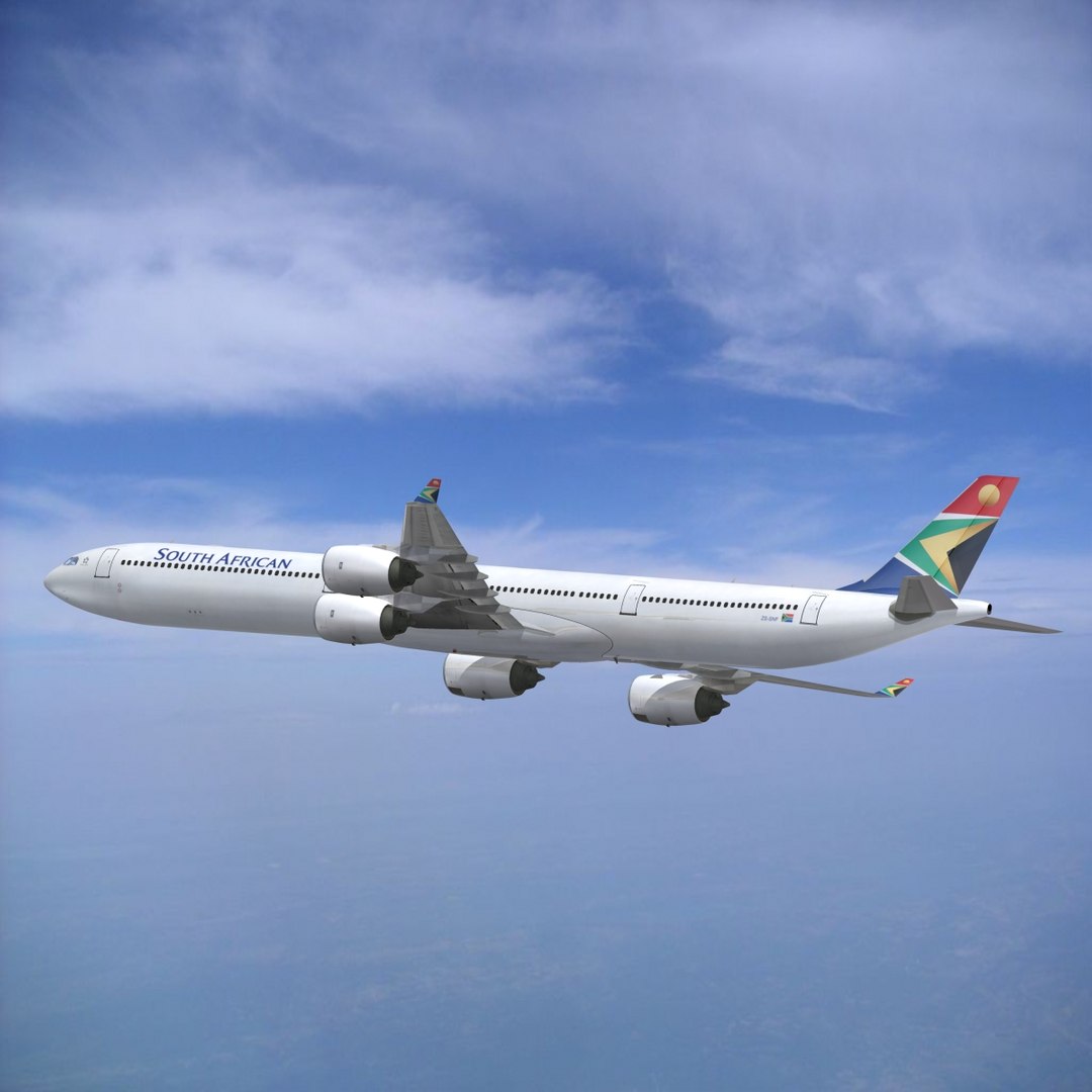 Airbus A340-600 3d Model