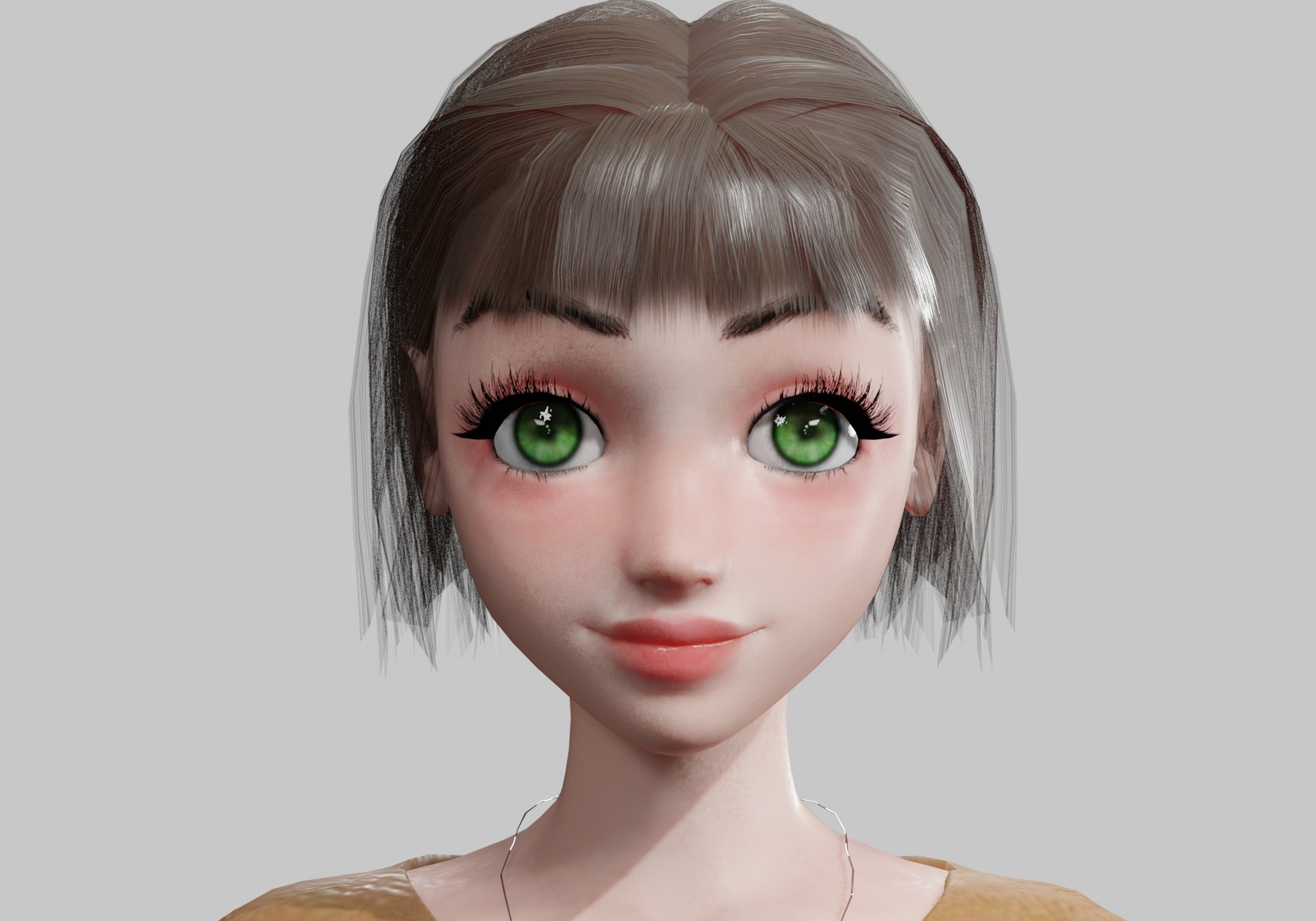 Cute Cartoon Woman V24399 Model - TurboSquid 2277155