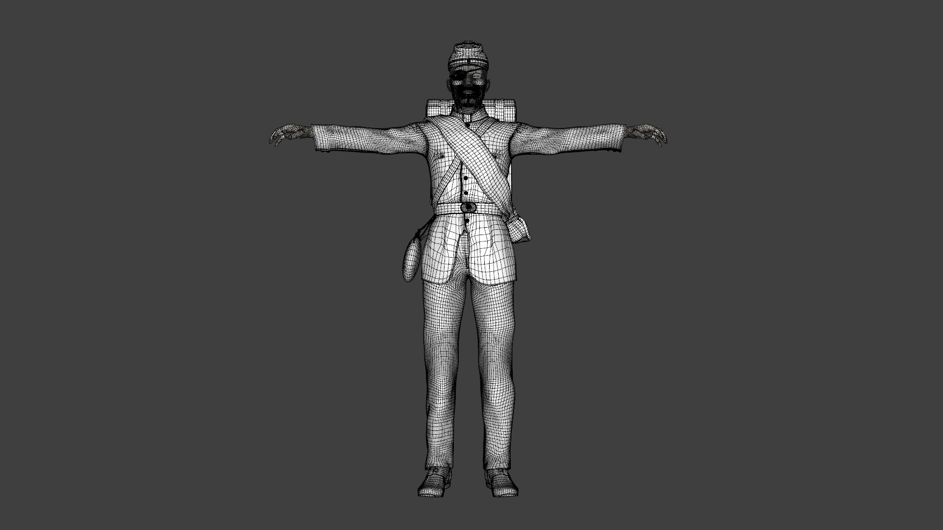 3D American Civil War Confederate Soldier - Johnny Reb Rigged Low-poly ...