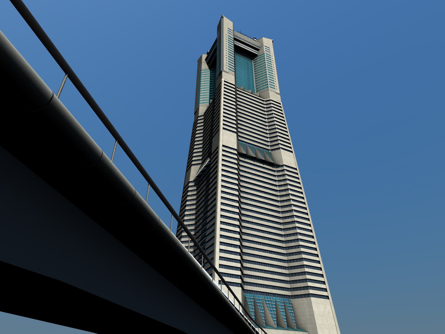 c4d landmark tower yokohama