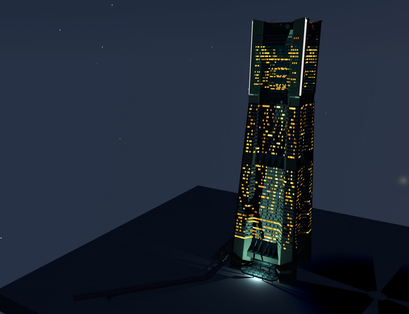 c4d landmark tower yokohama