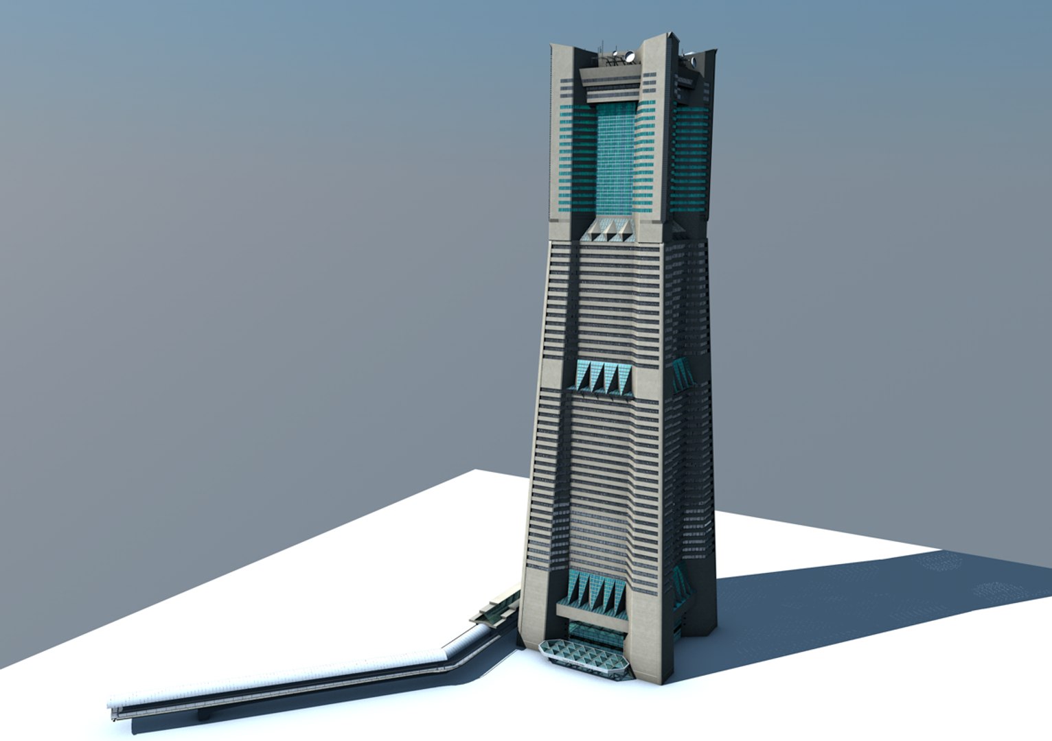 c4d landmark tower yokohama