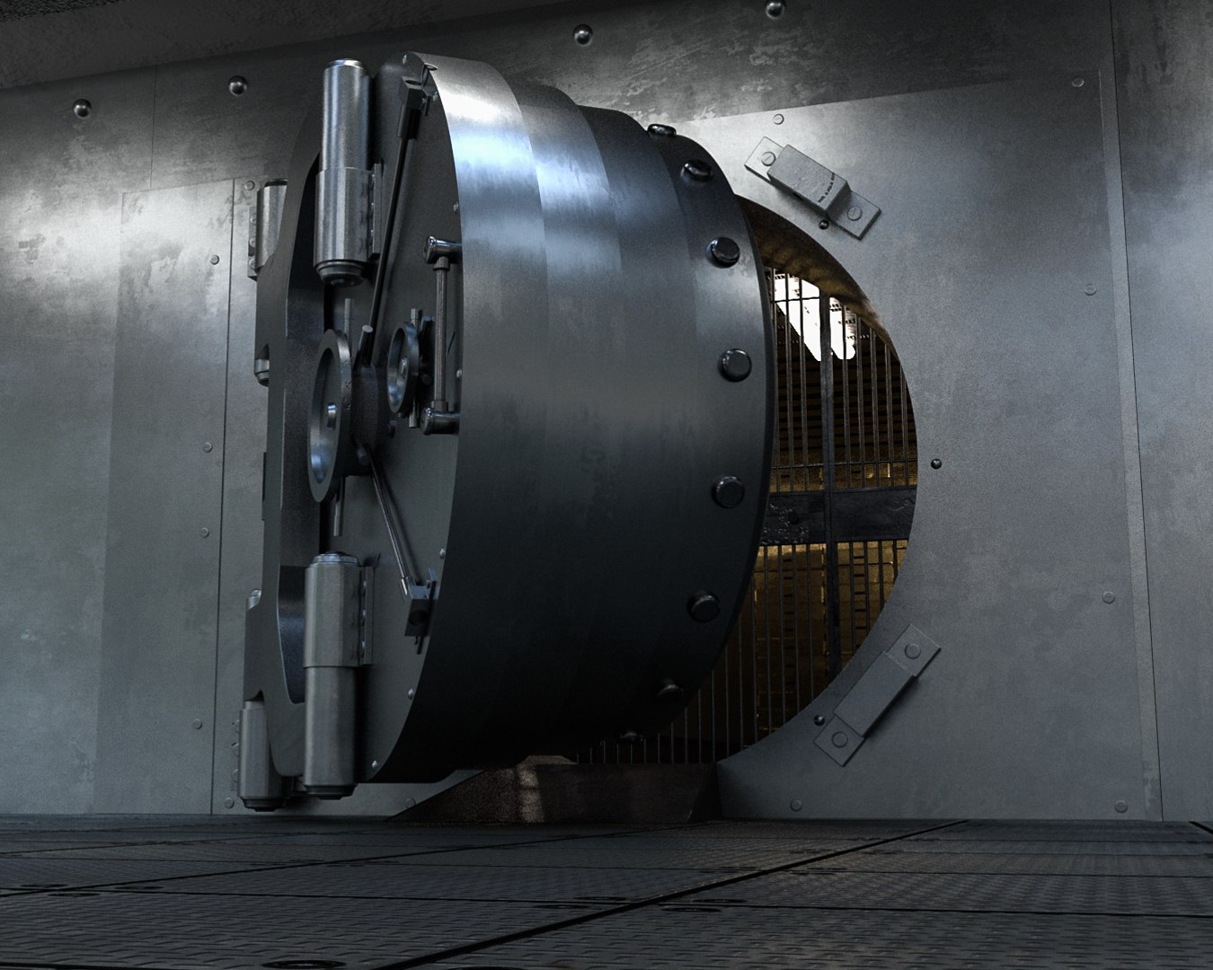 Bank Vault Model - TurboSquid 1512598