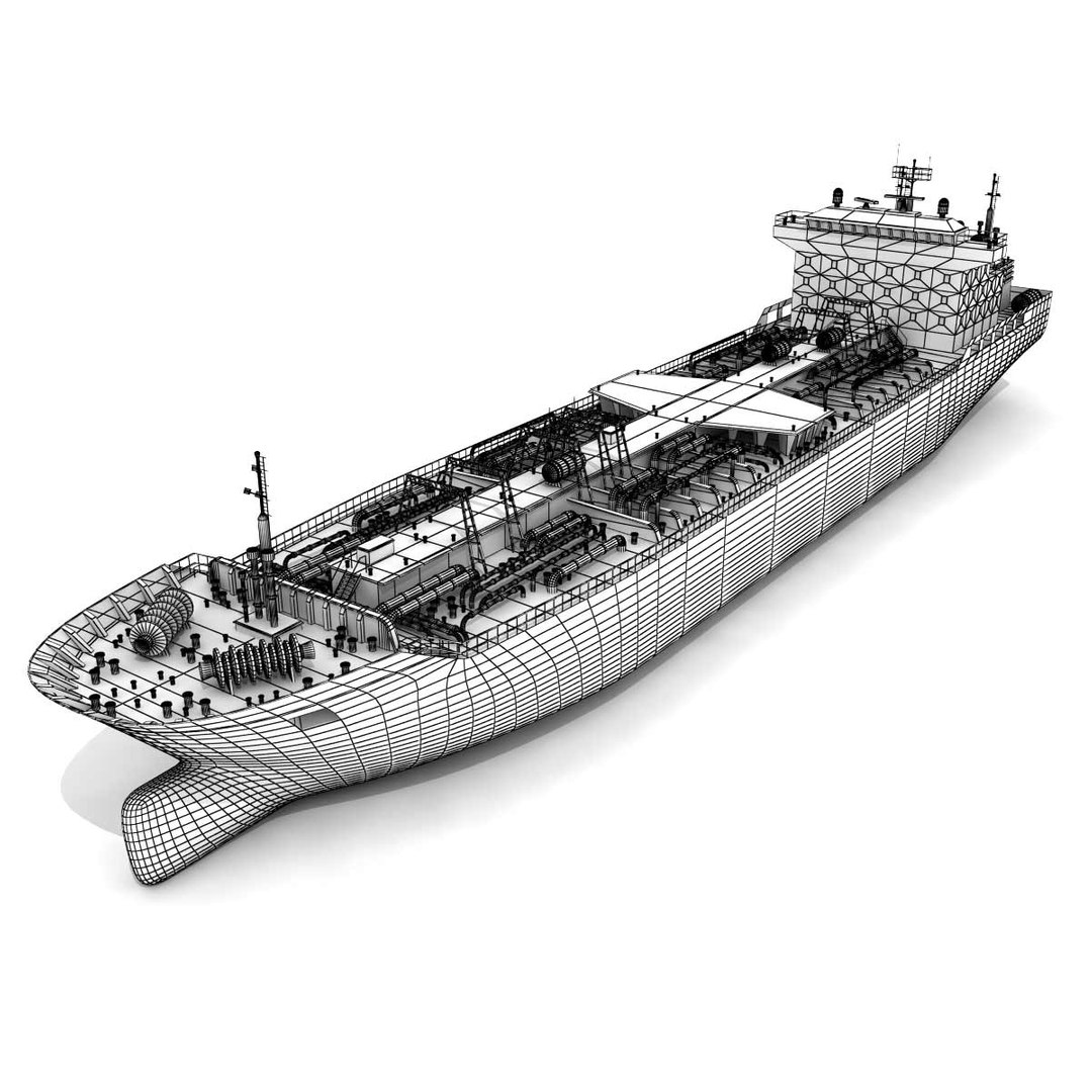 3d Ship Cargo Oil Tanker