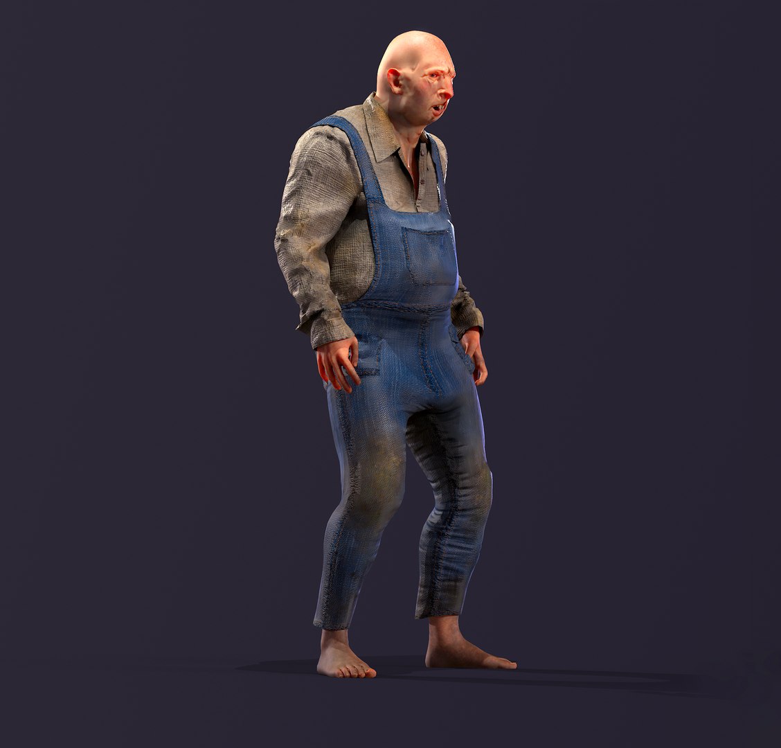 3D Game Character Village Fool - TurboSquid 2018500