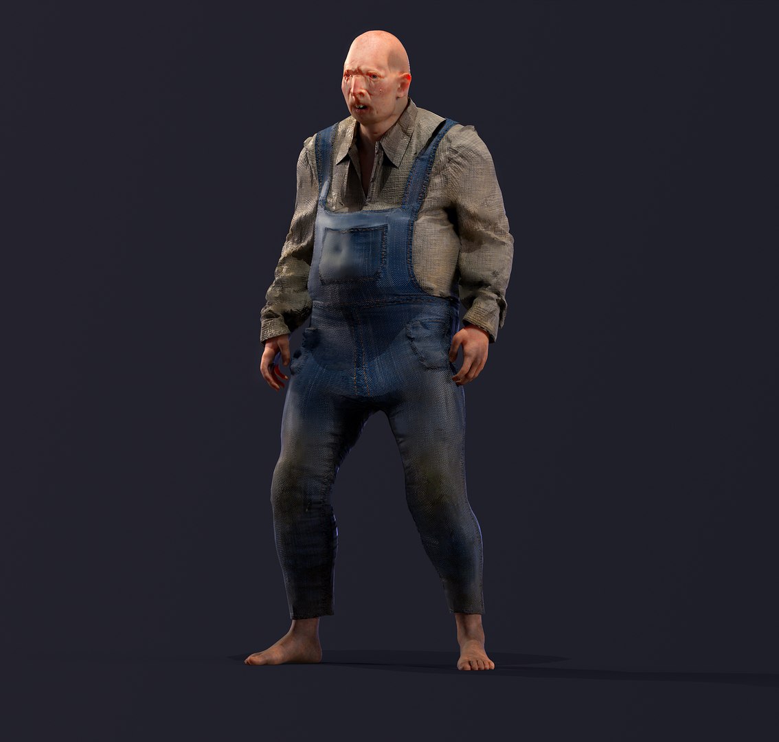 3D Game Character Village Fool - TurboSquid 2018500