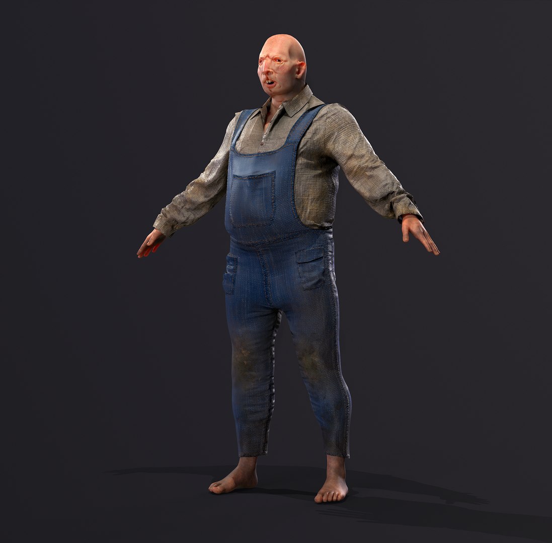 3D Game Character Village Fool - TurboSquid 2018500