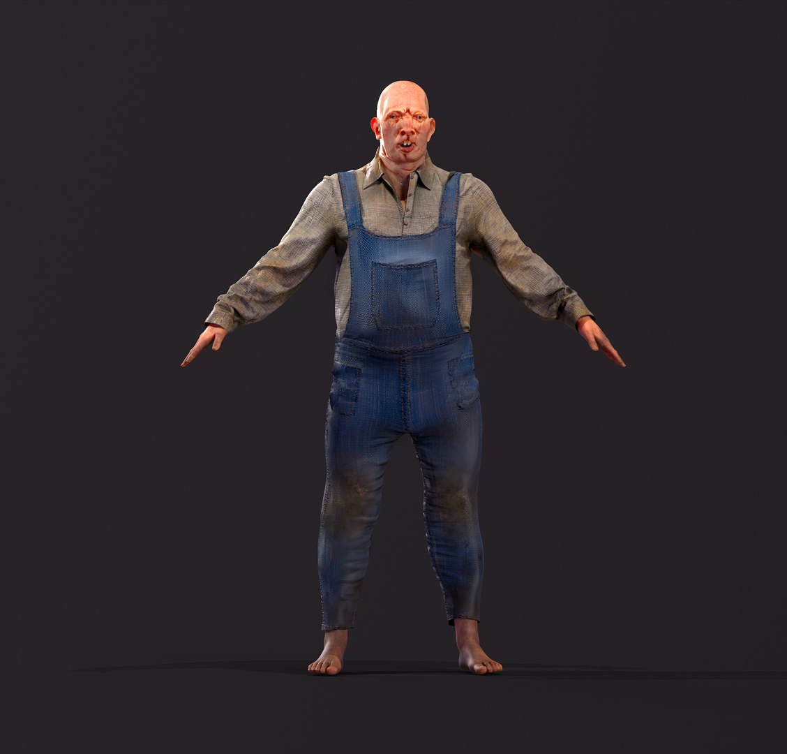 3D Game Character Village Fool - TurboSquid 2018500