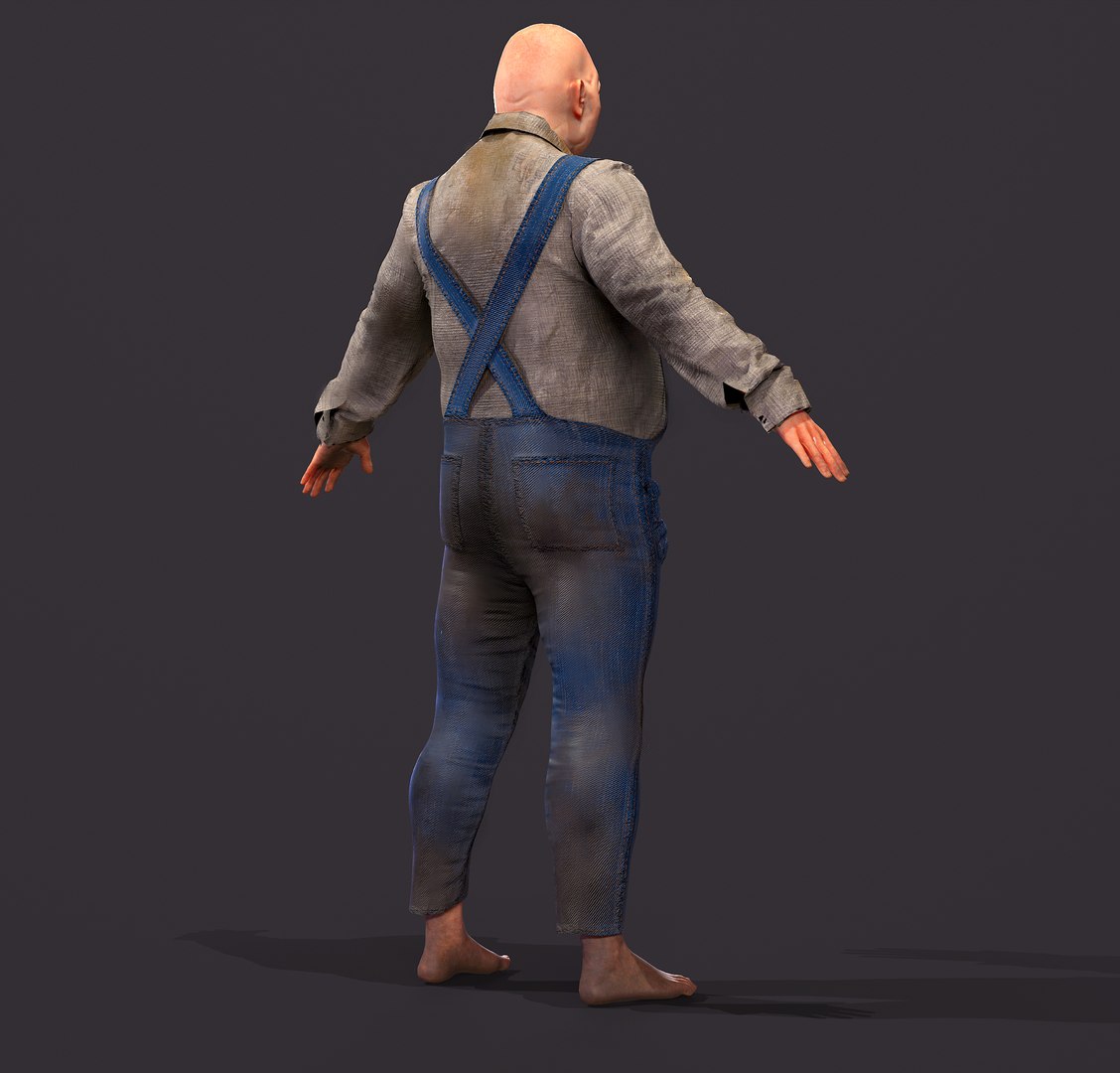 3D Game Character Village Fool - TurboSquid 2018500