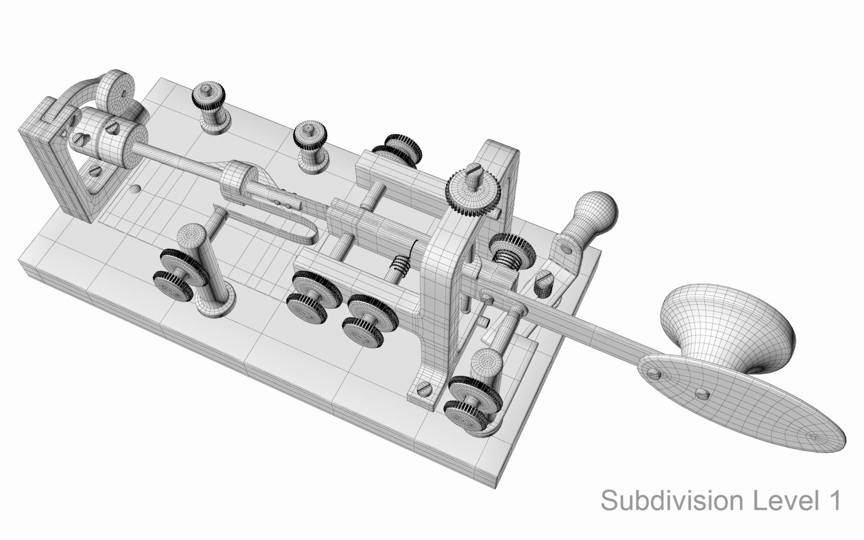 3D Model Telegraph Key Vibroplex Bug - TurboSquid 2299643