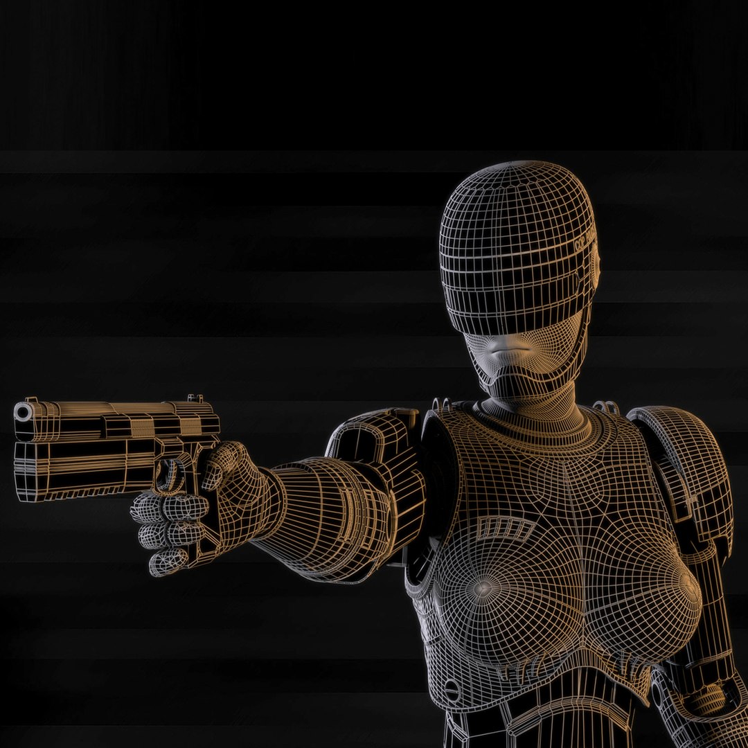 3D Model Robocop Woman - TurboSquid 1385210