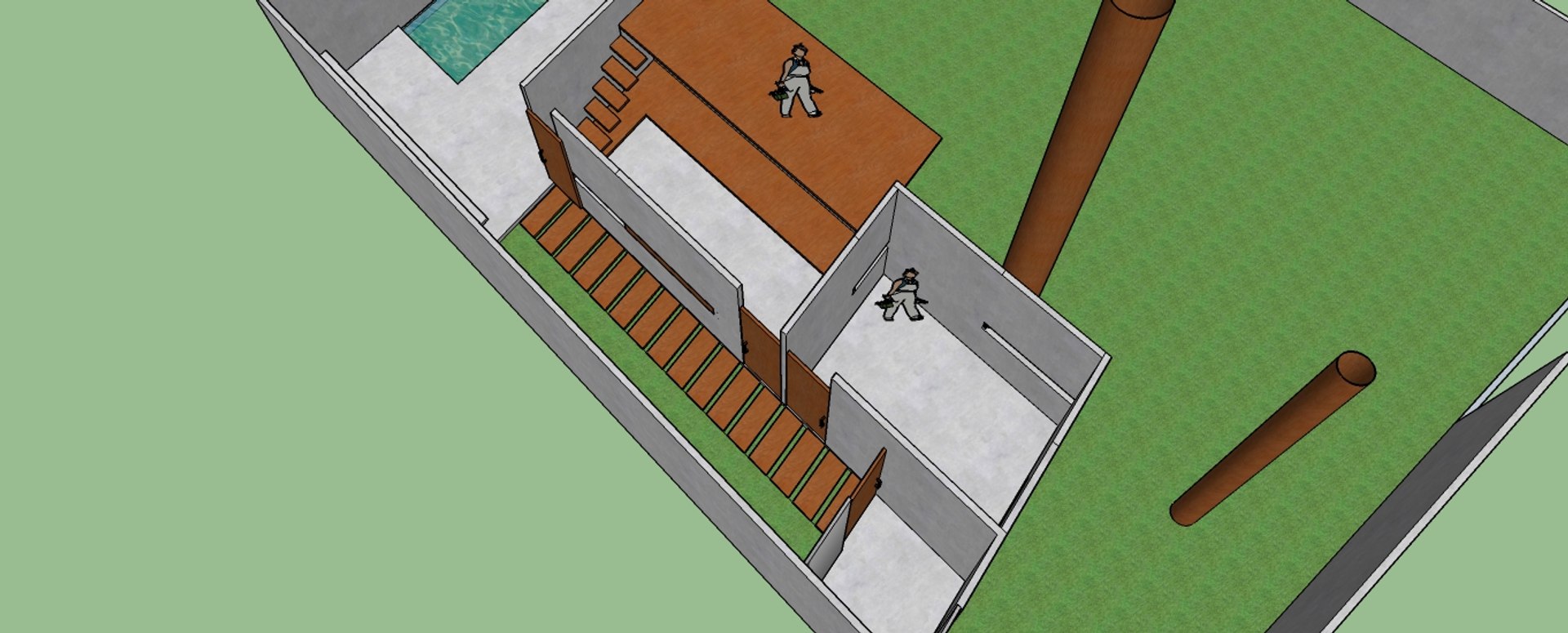 3d minimalist house howard idea model