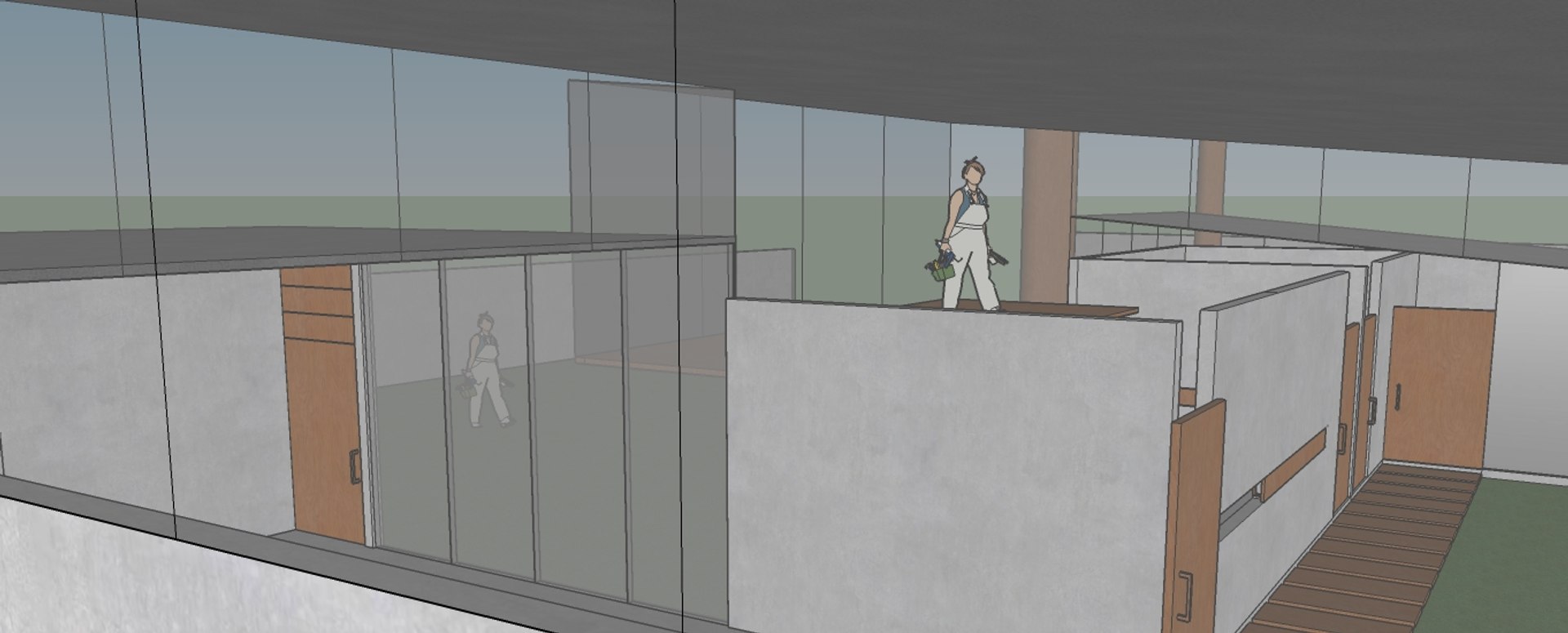 3d minimalist house howard idea model