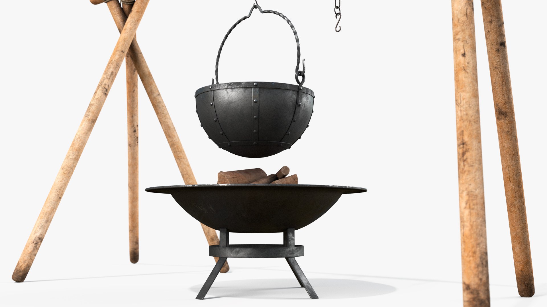 Medieval Cauldron 8K PBR Textures 3D Model - TurboSquid 2016316