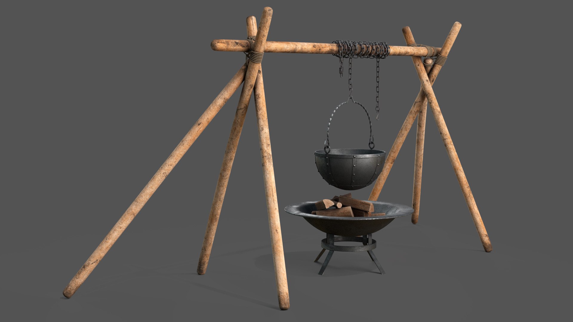 Medieval Cauldron 8K PBR Textures 3D model - TurboSquid 2016316