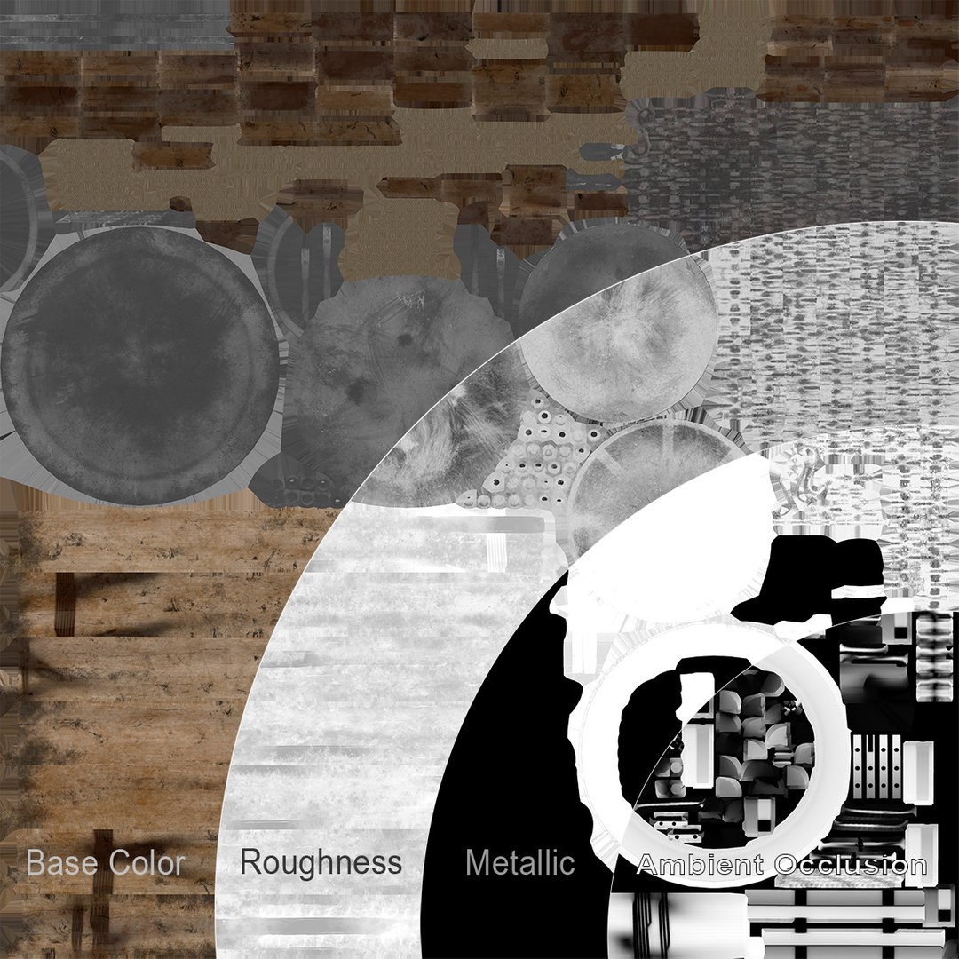 Medieval Cauldron 8K PBR Textures 3D Model - TurboSquid 2016316