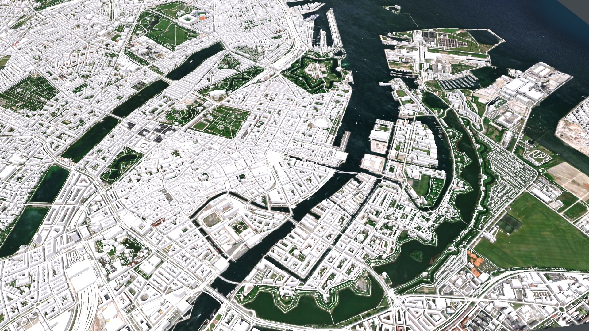 Cityscape Copenhagen Denmark 3D Model - TurboSquid 1849673