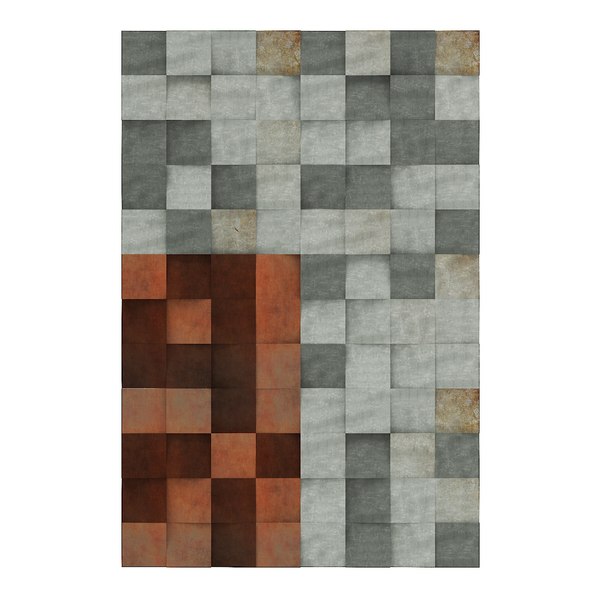 Metal wall panel 3D - TurboSquid 1303131