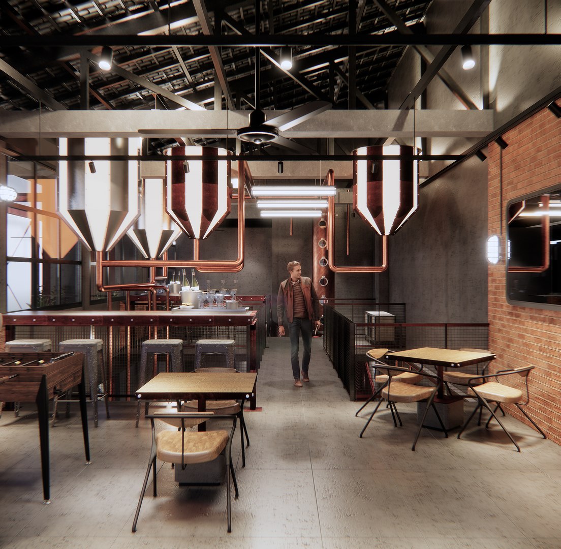TAPROOM BREWERY ARCHITECTURE AND INTERIOR DESIGN 3D Model - TurboSquid ...